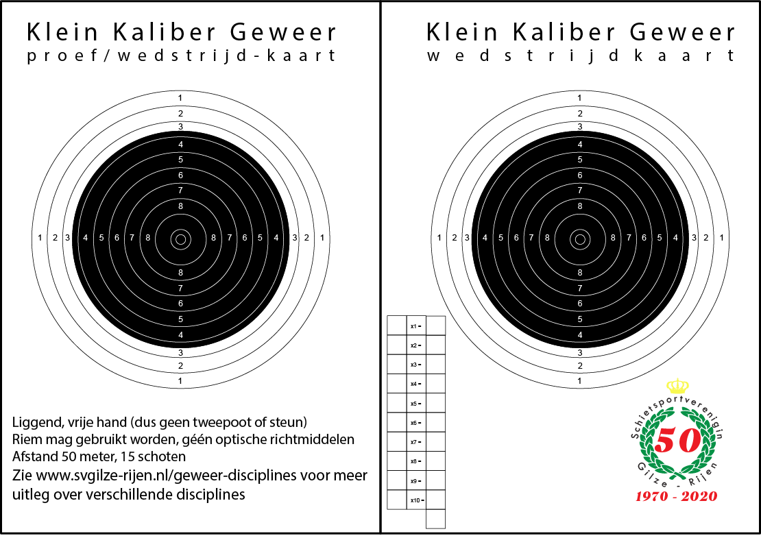 Geweer disciplines – Schietsportvereniging Gilze-Rijen